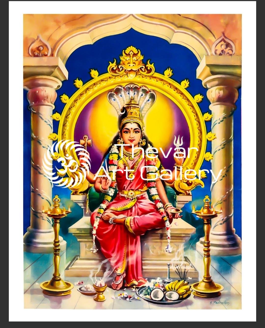 Karumari Amman | Thiruverkadu Karumari - Thevar Art Gallery