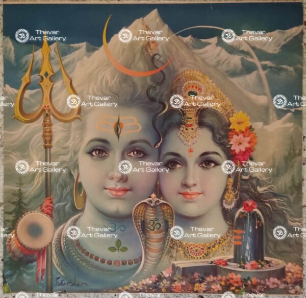 Shiva Parvathy | Shiva Parvathi - Thevar Art Gallery